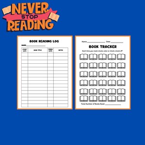 Reading Tracker Printable | Reading Log Printable | Instant Download ...