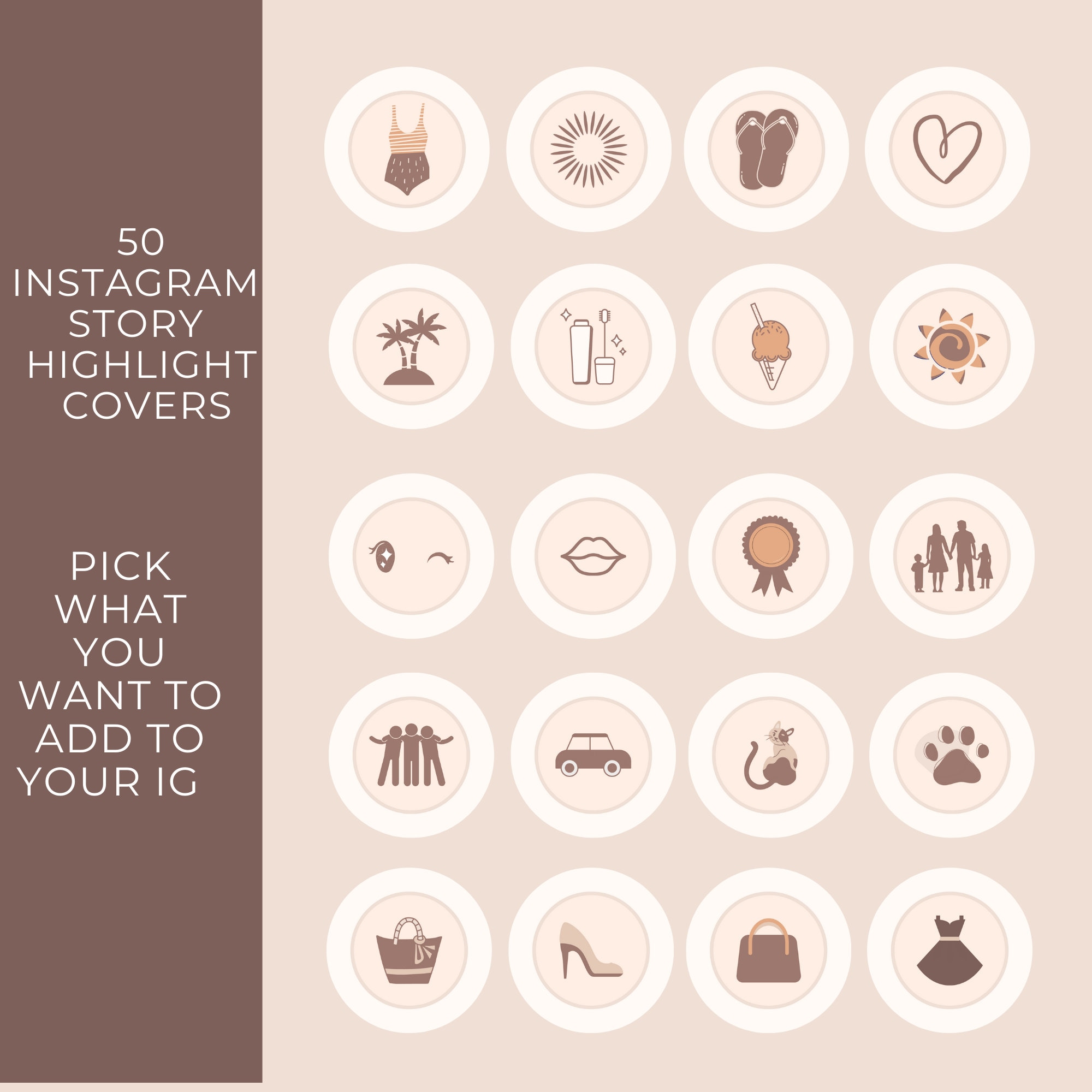 Instagram Highlight Covers| Instagram Template| Instagram Template ...