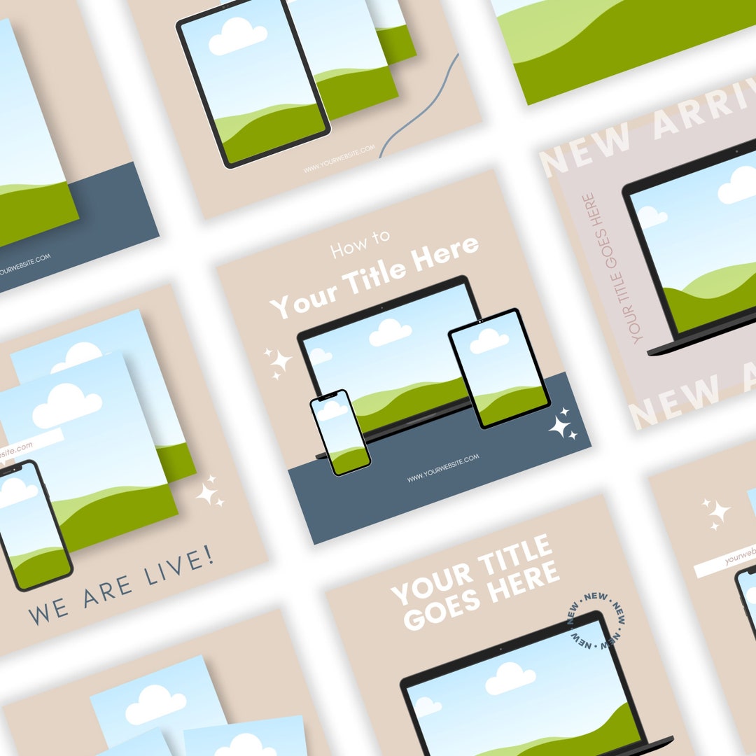 DIY Blank Instagram Social Media Mockup Templates, Mockup Template ...