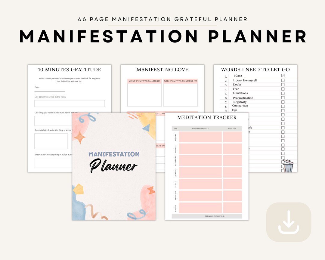 2025 Manifestation Planner, Law of Attraction Planner, Manifestation ...