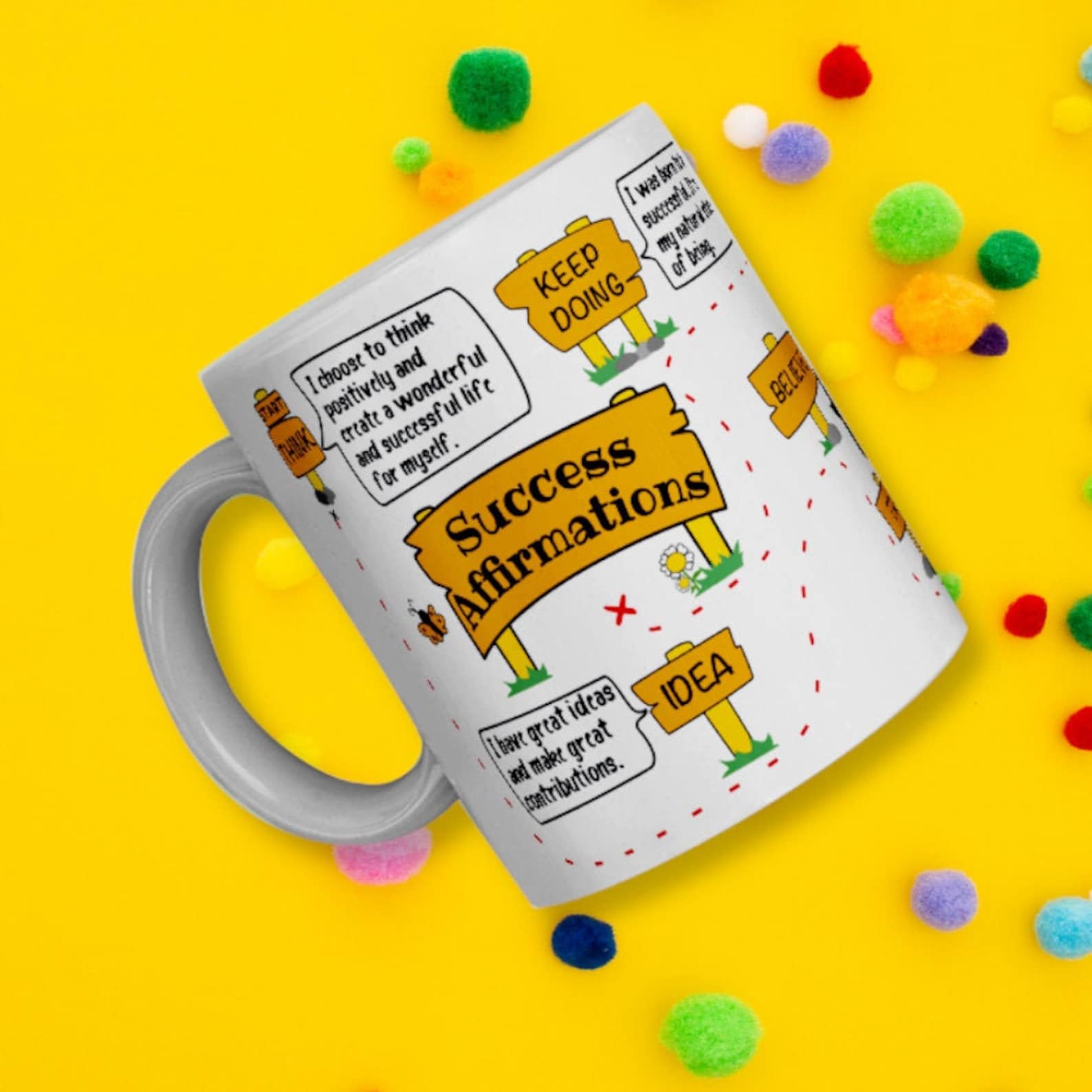 Mug Of Success Motivational Mug Positive mug Motivation | Etsy