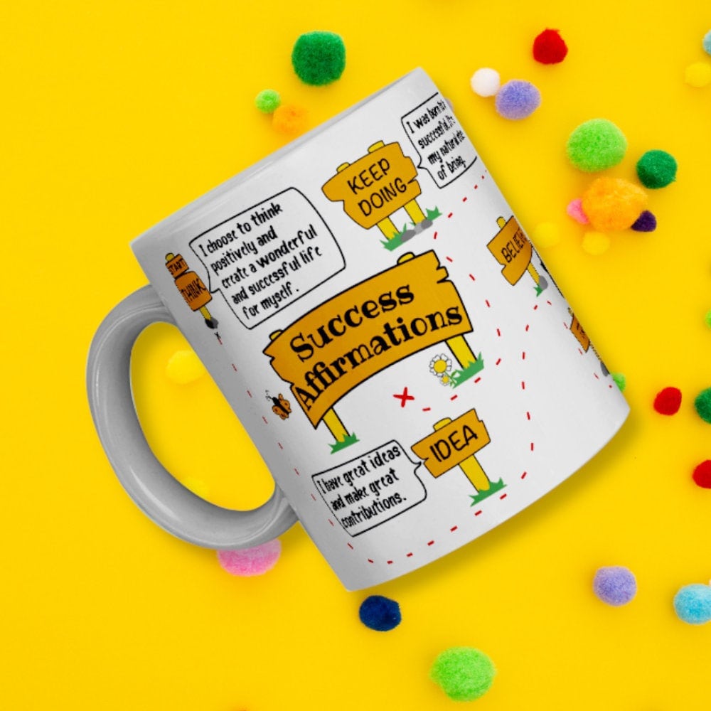 Mug Of Success Motivational Mug Positive mug Motivation | Etsy