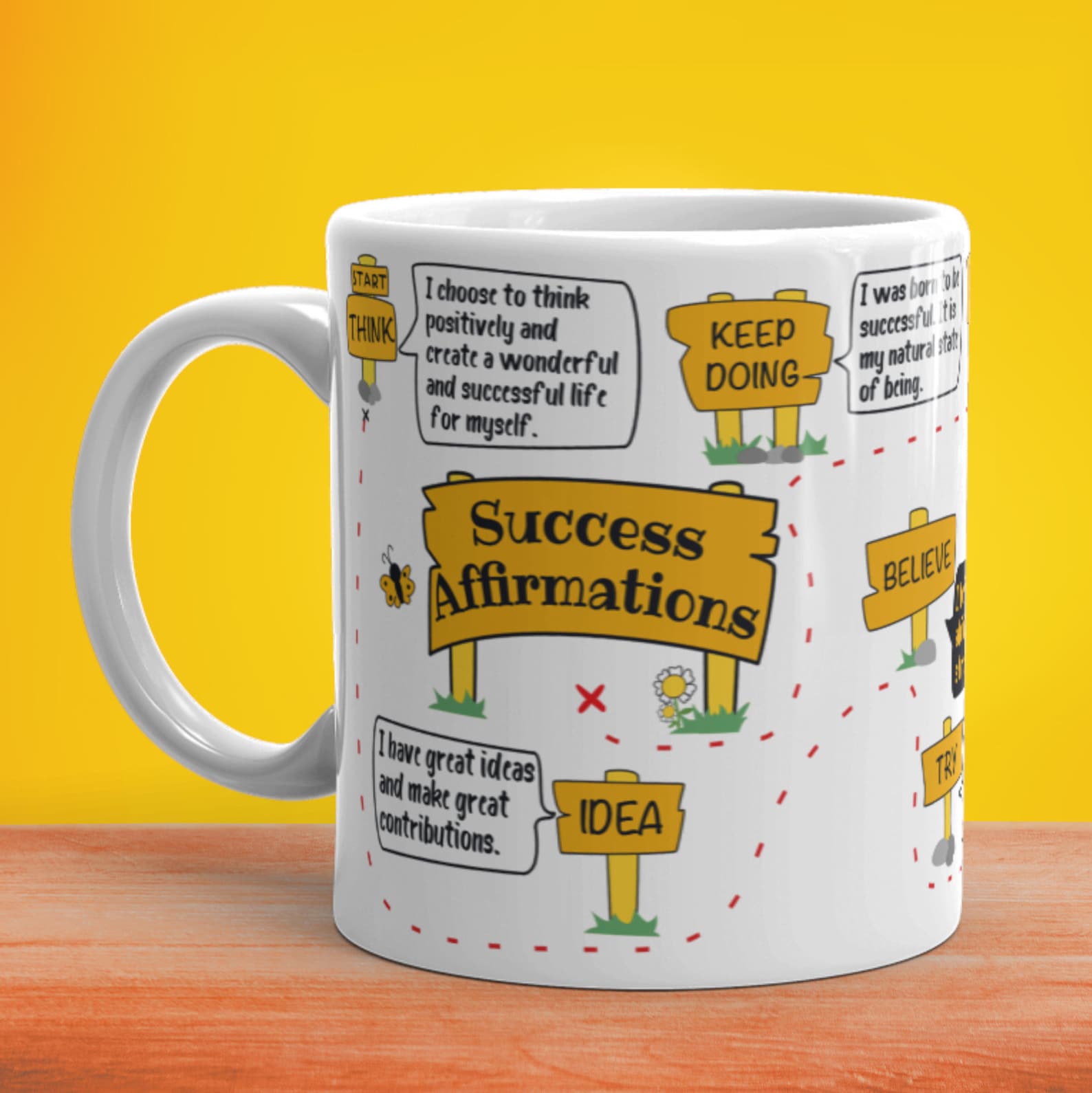 Mug Of Success Motivational Mug Positive mug Motivation | Etsy
