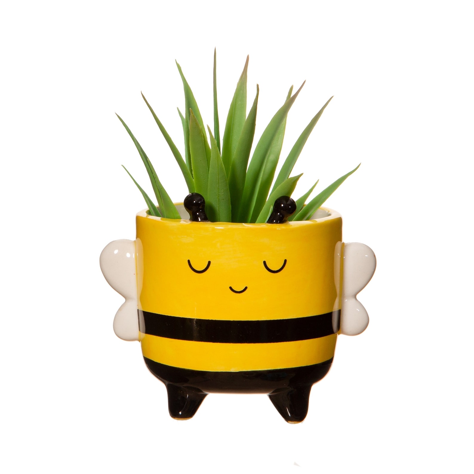 CUTE BEE PLANTER Yellow and Black With Legs, the Perfect Small Plant ...