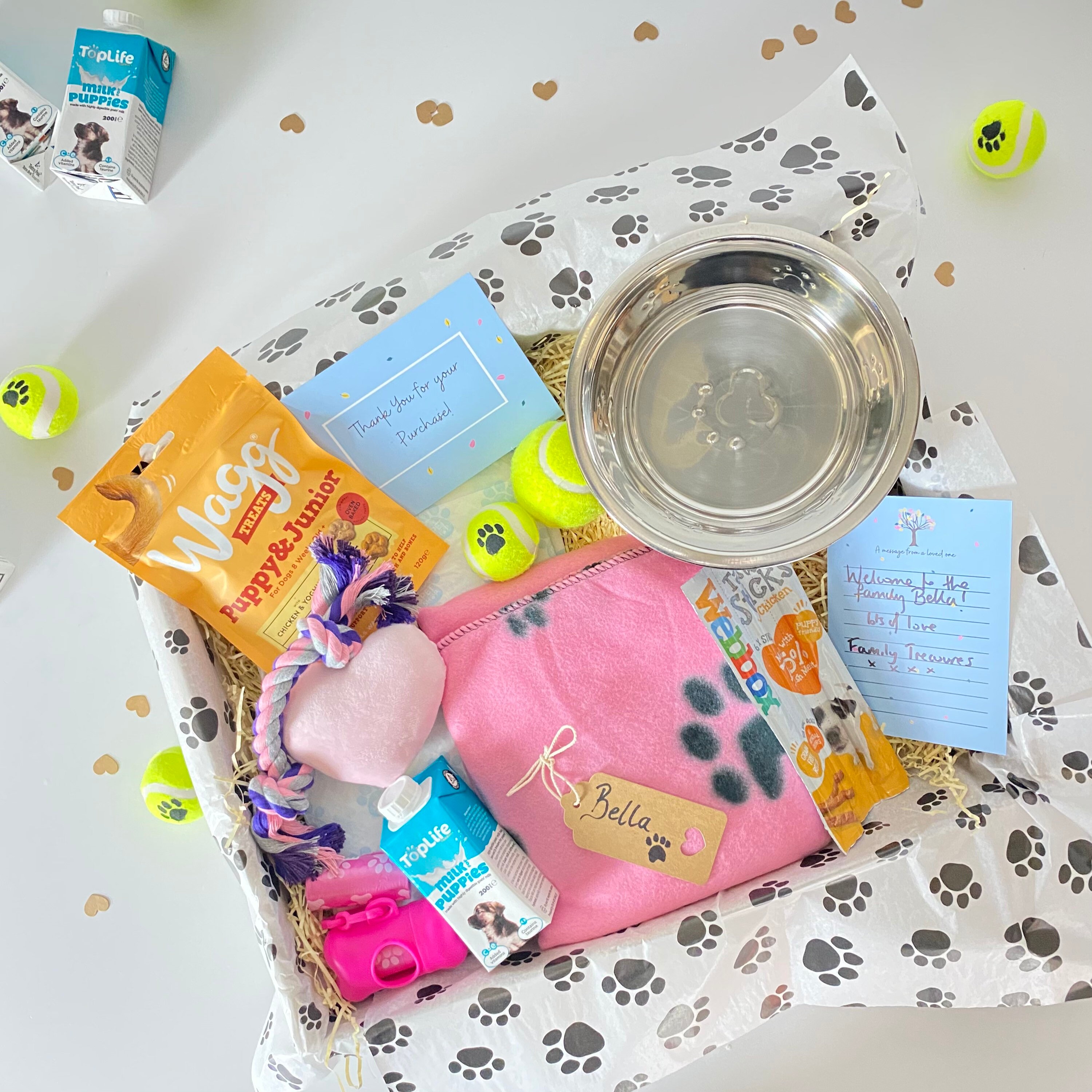 New Puppy Gift | Boy Dog Hamper | Girl Dog Hamper | Puppy Hamper | New ...