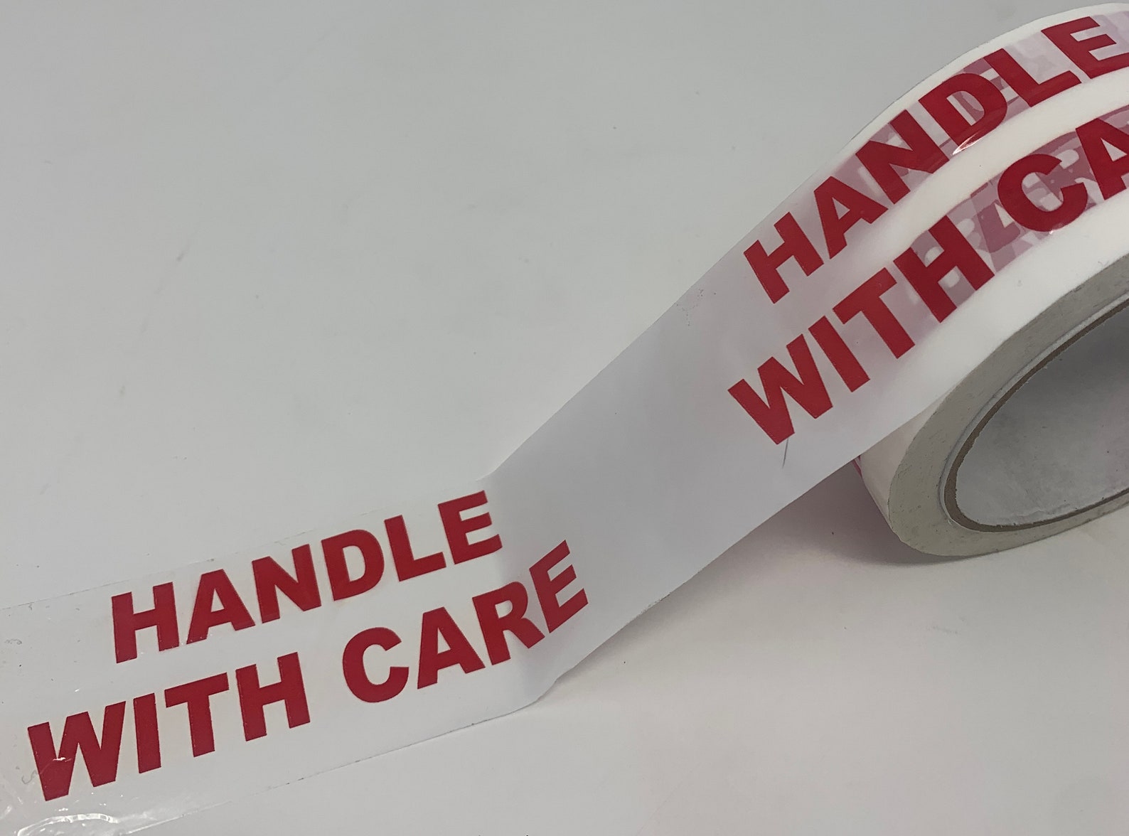 Pacplus Handle With Care Packaging Parcel Packing Tape Strong 50mm X ...