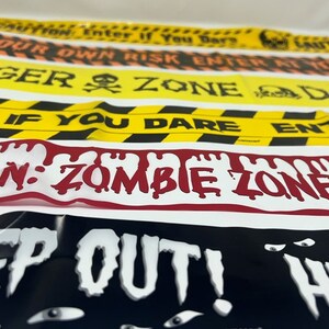 Halloween Warning Tape Banner Haunted House Party Decoration Horror ...