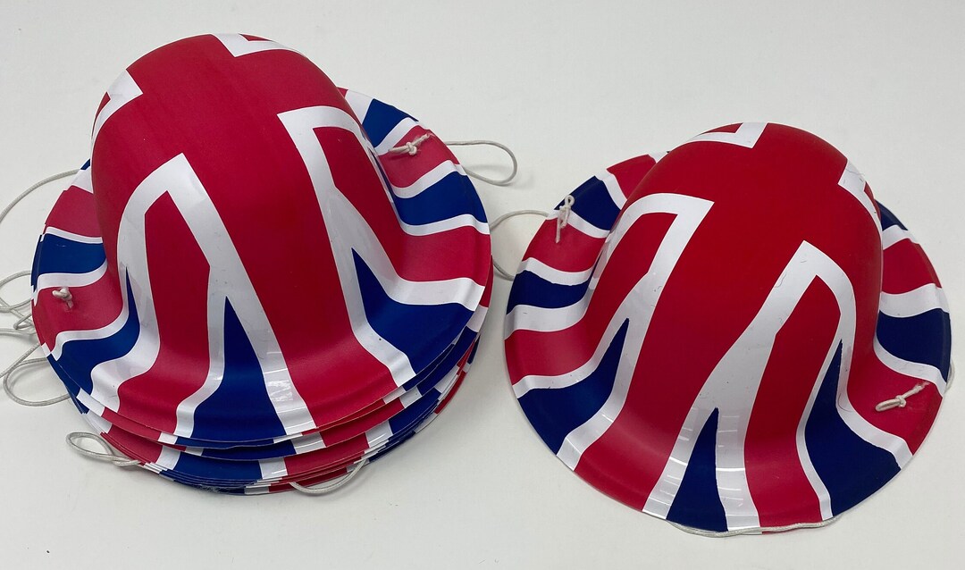 Union Jack Flag Mini Bowler Hat Street Party Celebrations Party Hats ...