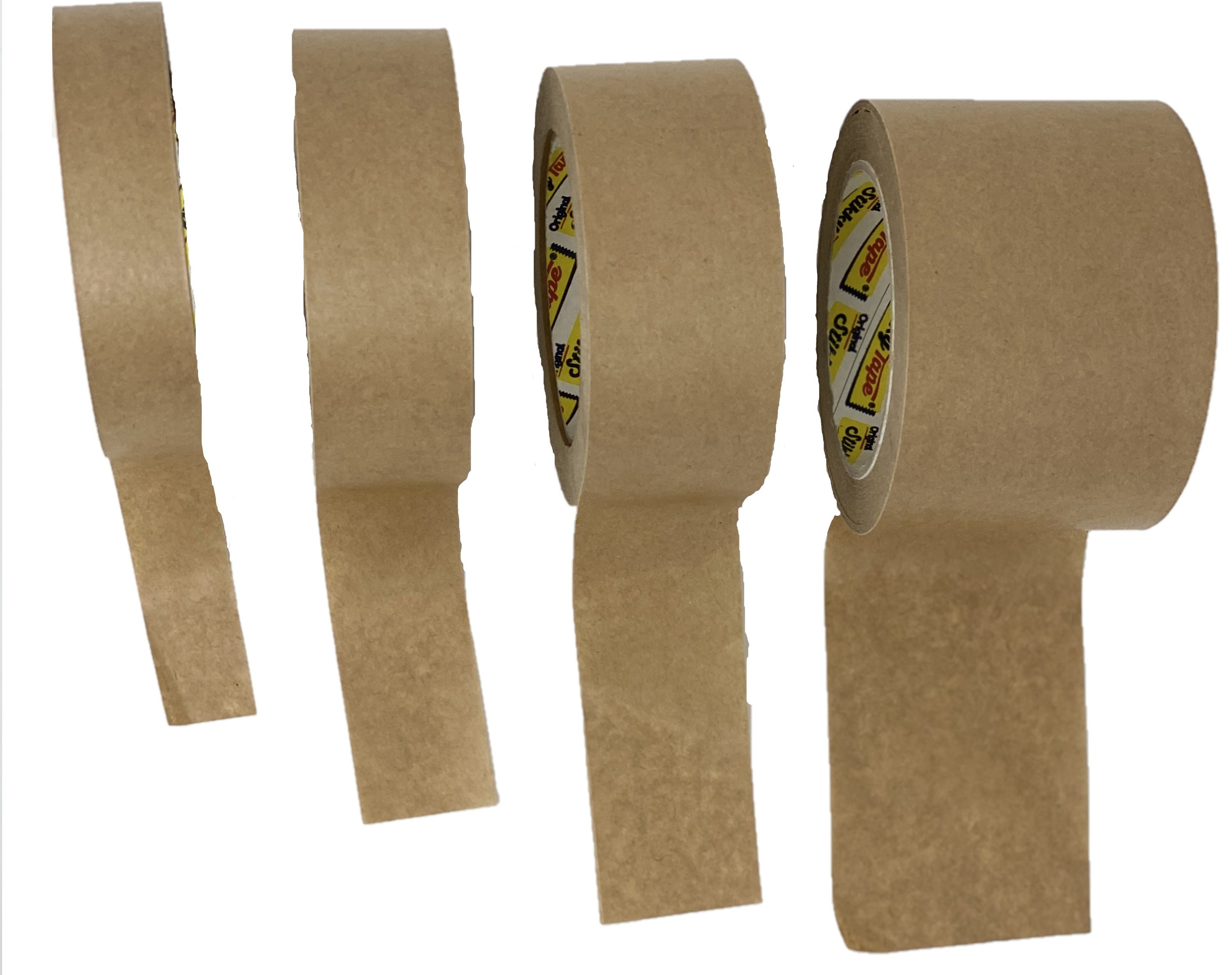 Brown Kraft Paper Packaging Parcel Tape Eco Friendly Biodegradable ...