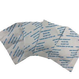 Silica Gel Mini Desiccant Sachets Anti Damp Bag 1g 5g 10g 25g 50g 100g ...