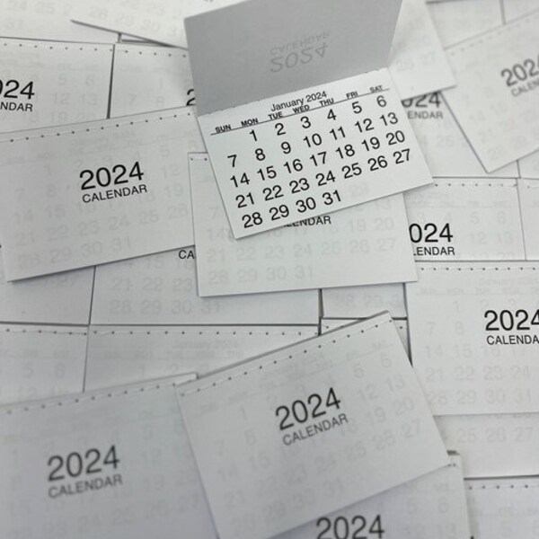 Mini Tear off Calendar 2024 - Etsy Canada