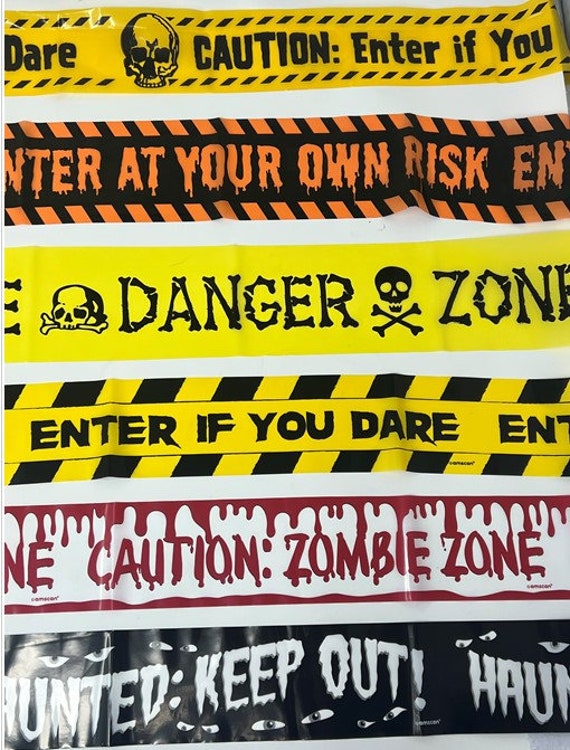 Caution Danger Tape Halloween