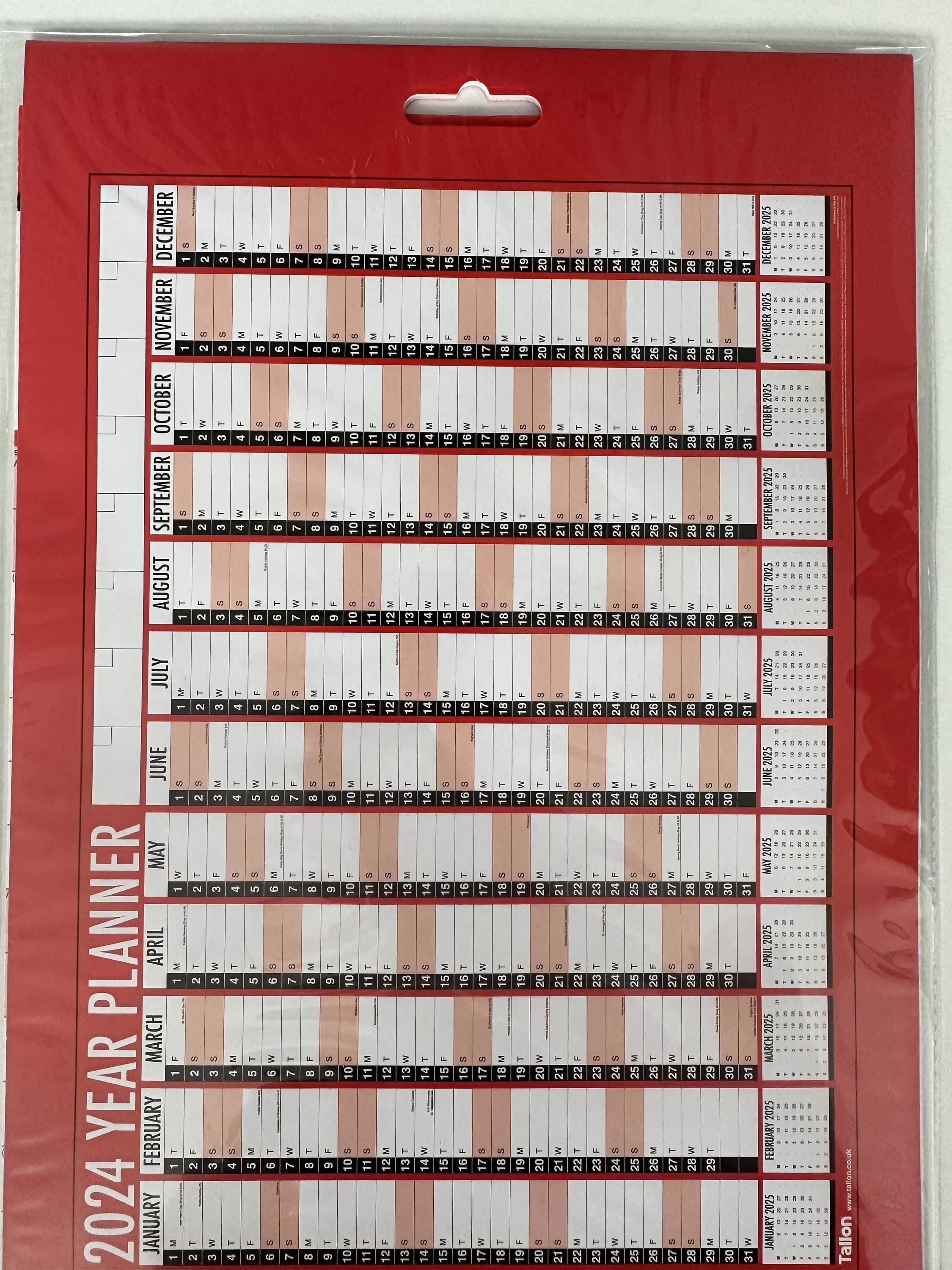 2024 Large A1 Office Wall Year Planner Calendar Commercial - Etsy UK