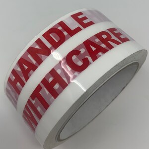 Pacplus Handle With Care Packaging Parcel Packing Tape Strong 50mm X ...
