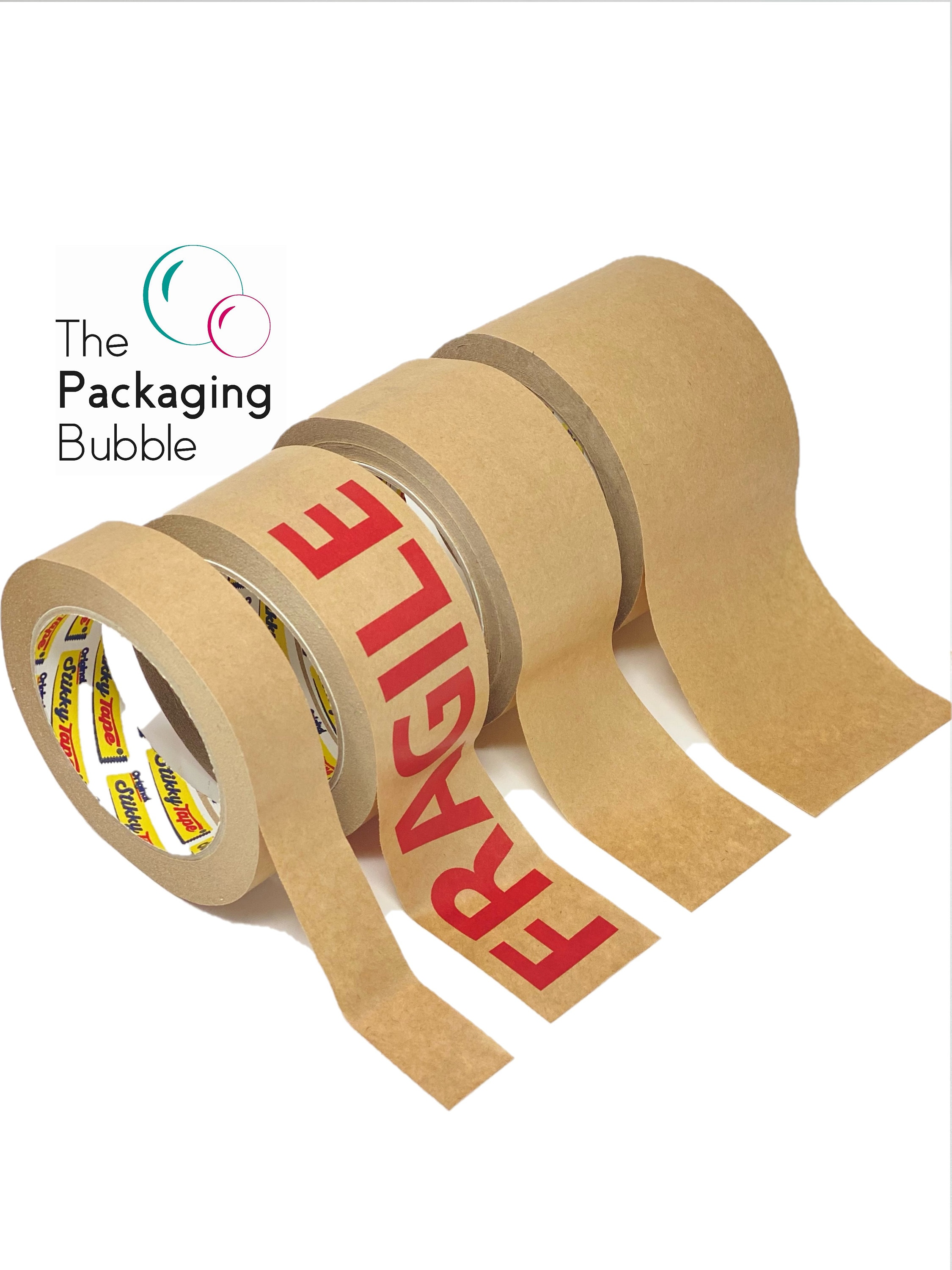 Brown Kraft Paper Packaging Parcel Tape Eco Friendly - Etsy