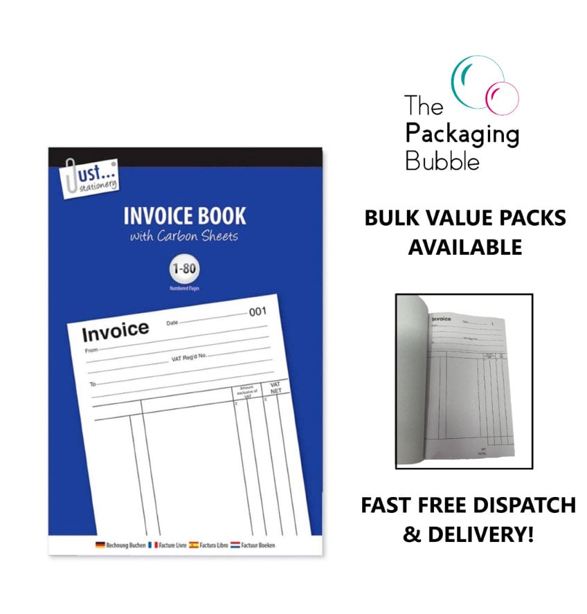 Invoice Book Full Size A5 Receipt Book Pad Carbon Sheets - Etsy