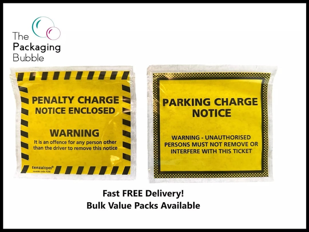 Penalty Charge Parking Infringement Ticket Genuine PCN Notice Poly ...