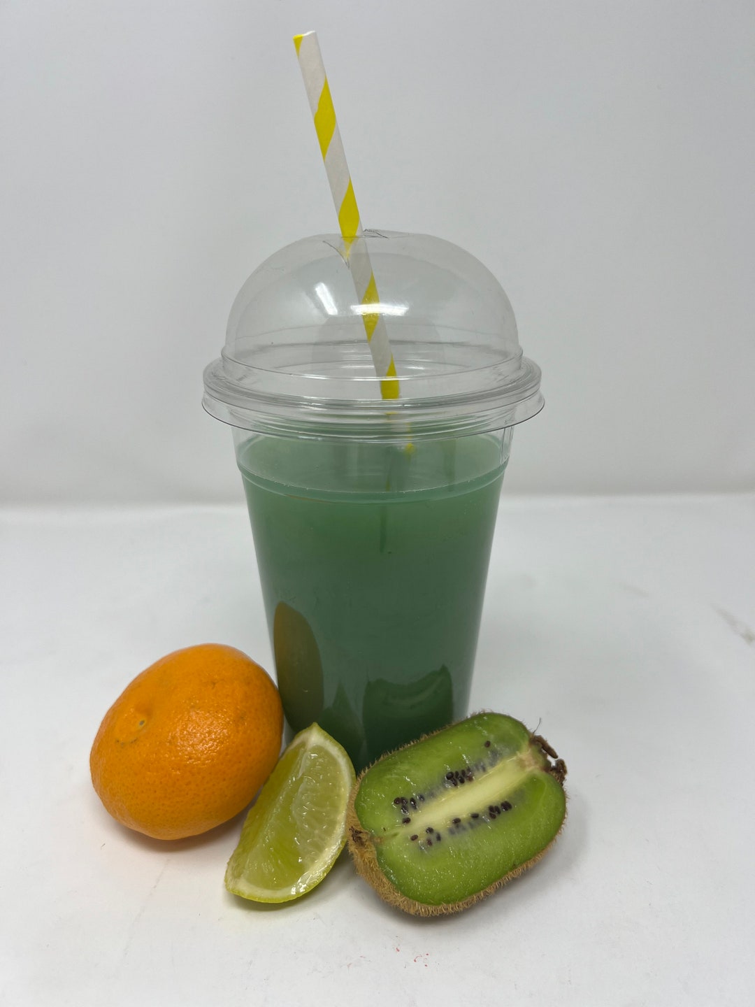 16oz Plastic Smoothie Milkshake Disposable Cups With Lids - Etsy