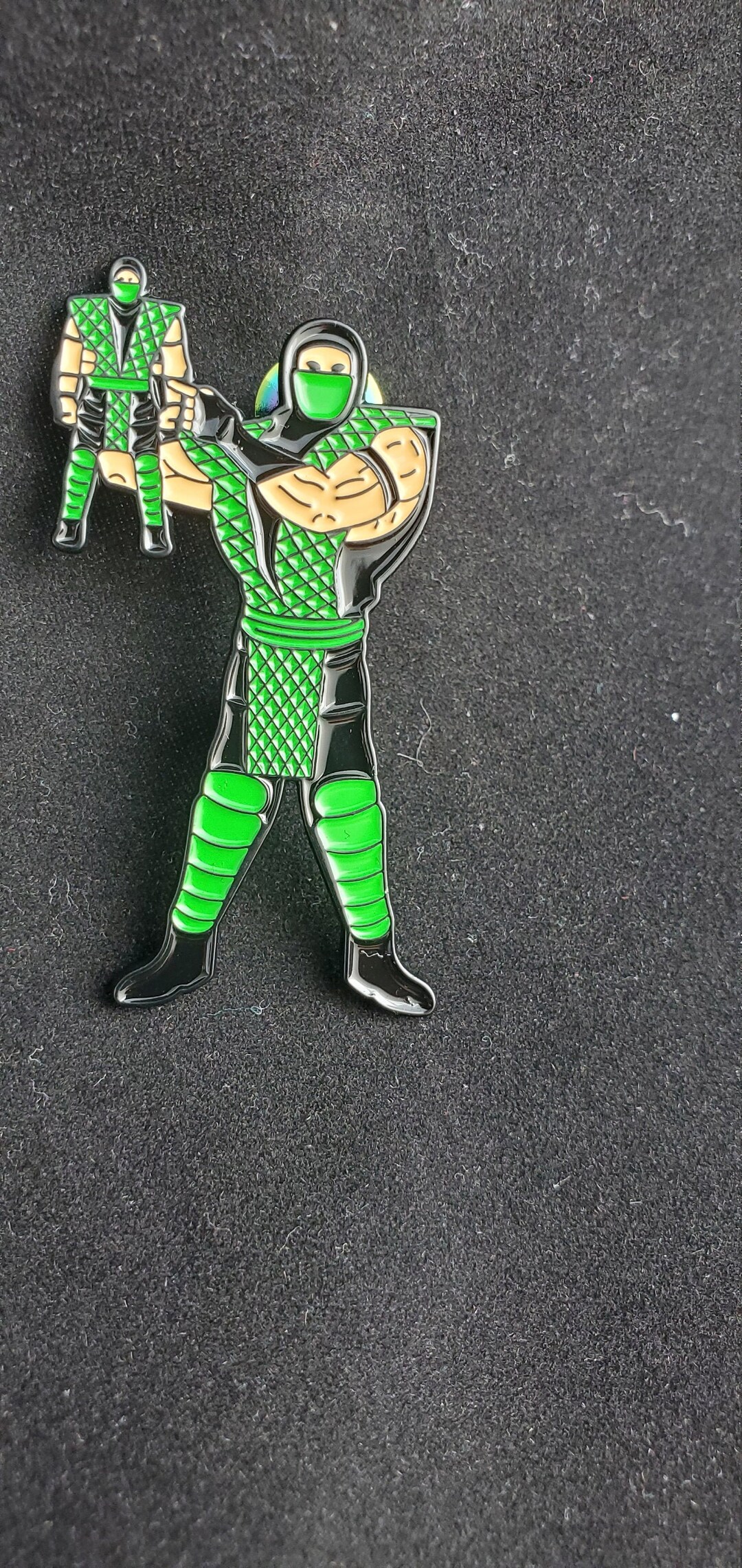 2" LIMITED EDITION Heavy Enamel Pin 1st Edition Green Ninja - Etsy