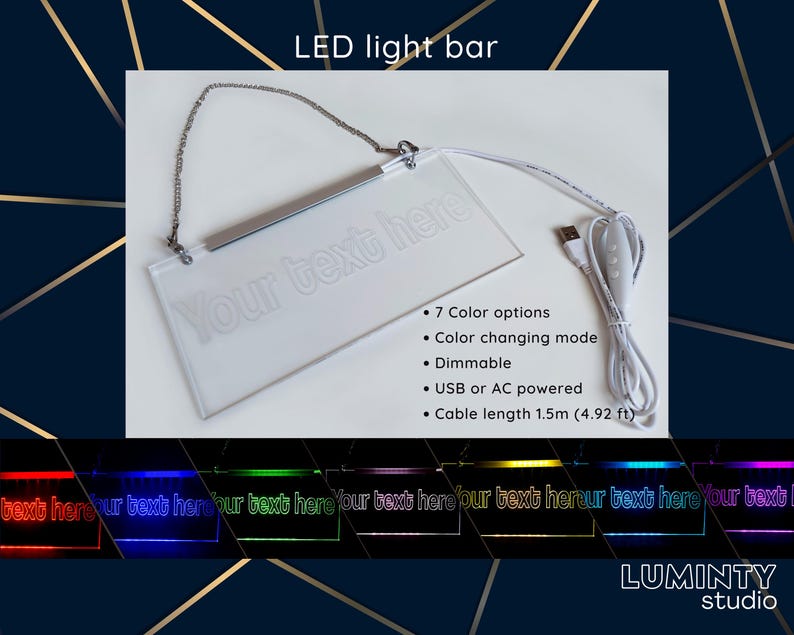Exit Led Sign, Wall Hanging Exit Led Sign, Bar Pub Led Light Sign ...