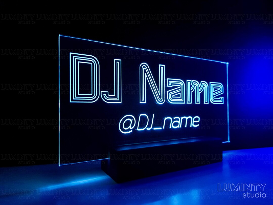 DJ Sign, DJ Gifts, Personalized DJ Signs, Custom Dj Sign, Dj Table ...