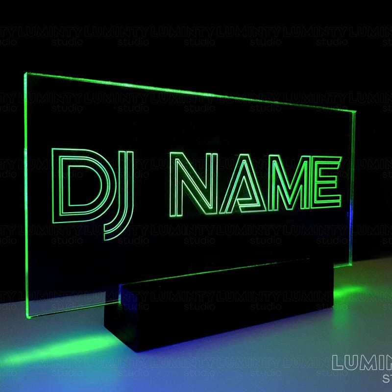 Custom Dj Name Plate - Etsy