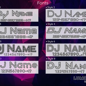 Dj Led Sign Personalized Dj Gift Dj Logo Design Dj Lights - Etsy