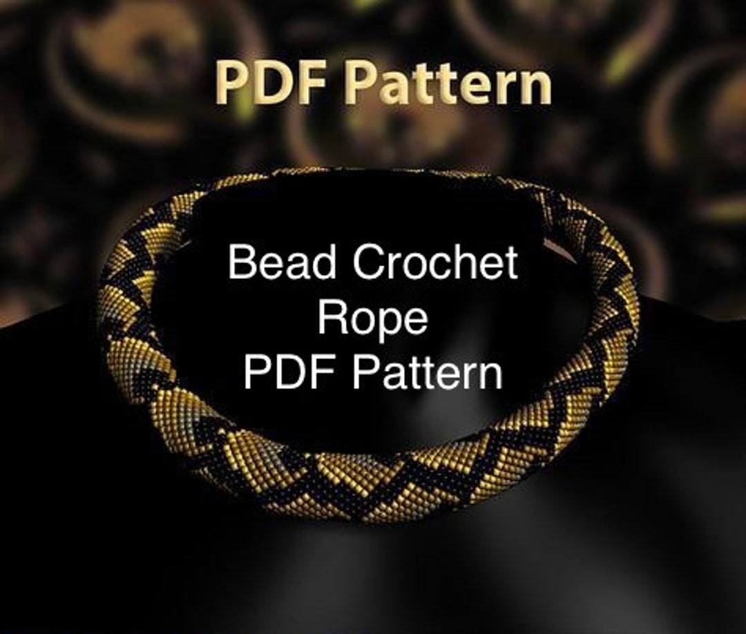 PDF Pattern for Beaded Crochet Necklace Bead Crochet Pattern - Etsy