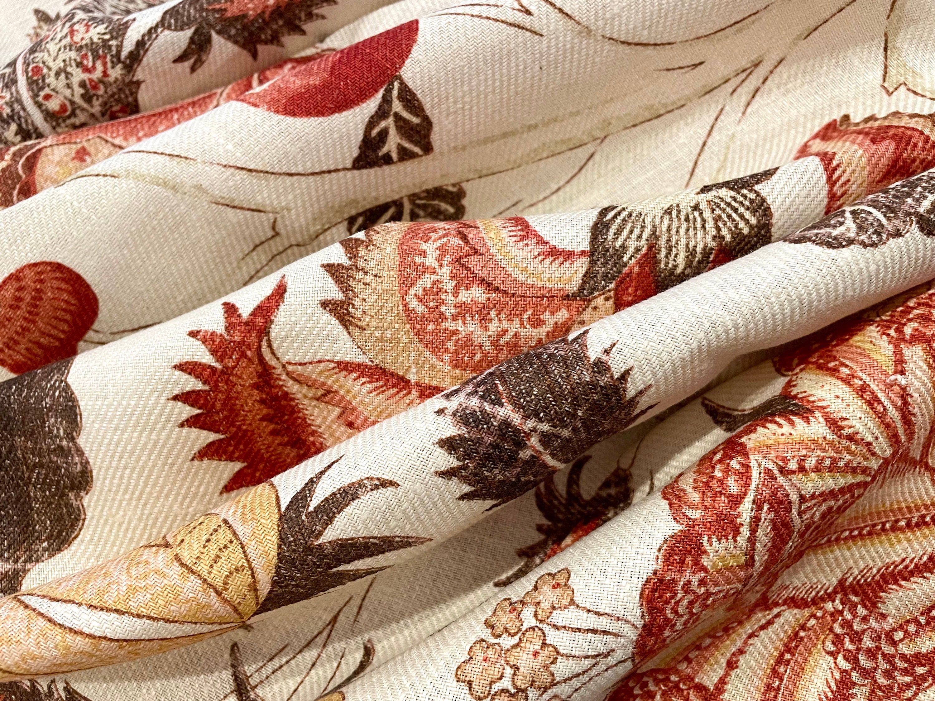 Zoffany Indienne - Large Scale Palampore Tree of Life Rust Curtain ...