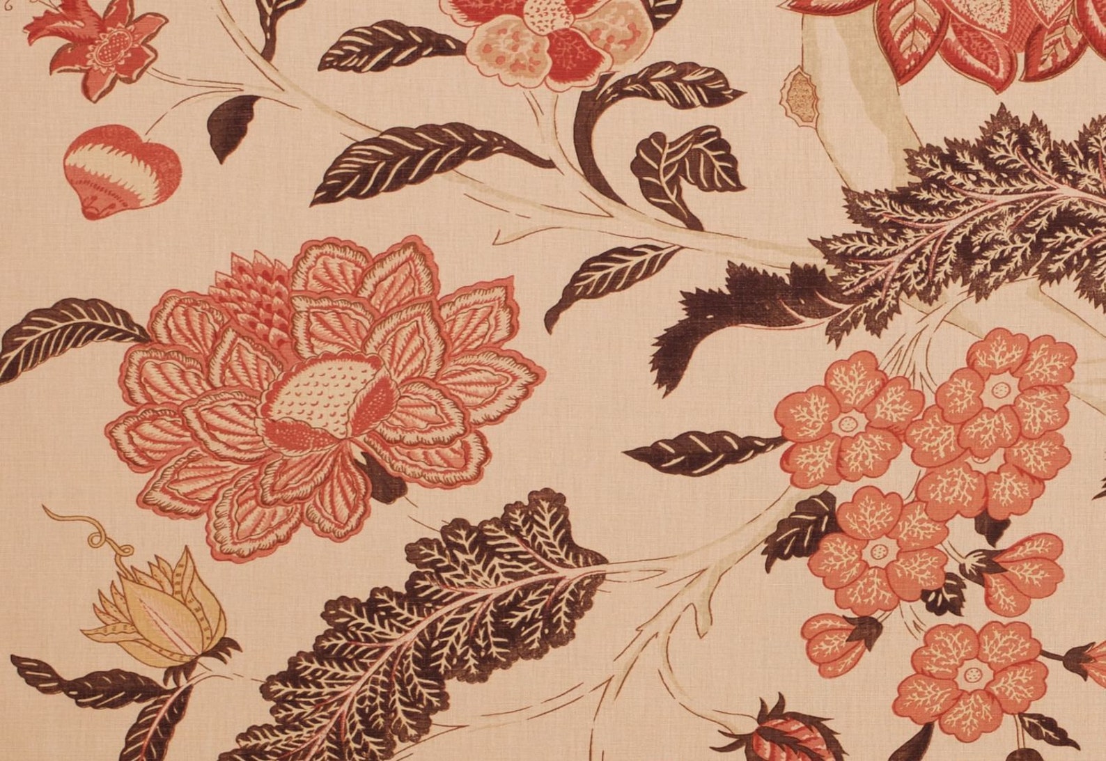 Zoffany Indienne - Large Scale Palampore Tree of Life Rust Curtain ...
