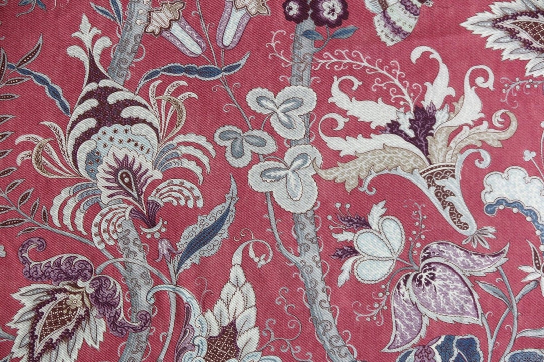 100% Wool Indienne Palampore Tree of Life Designer Curtain Fabric - by ...