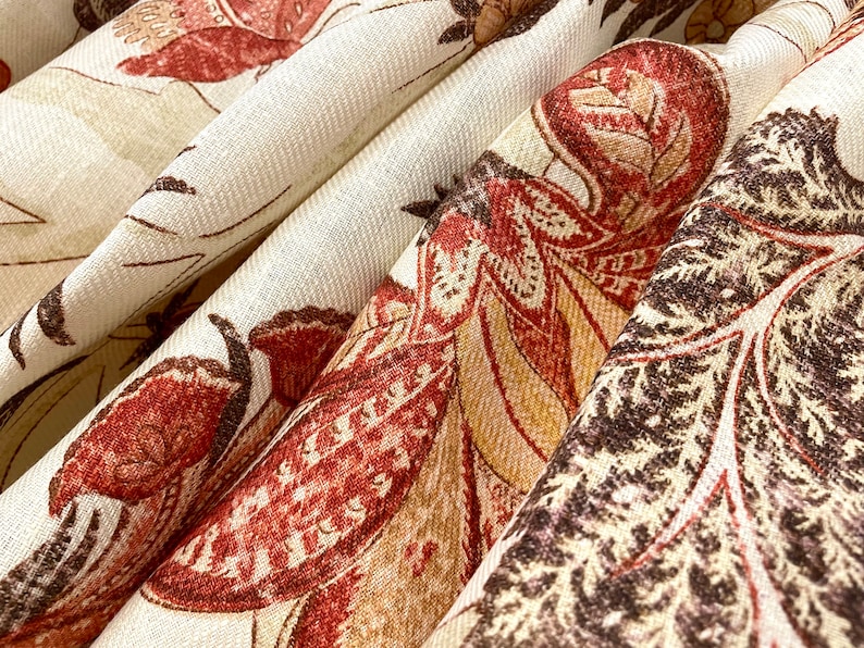 Zoffany Indienne - Large Scale Palampore Tree of Life Rust Curtain ...