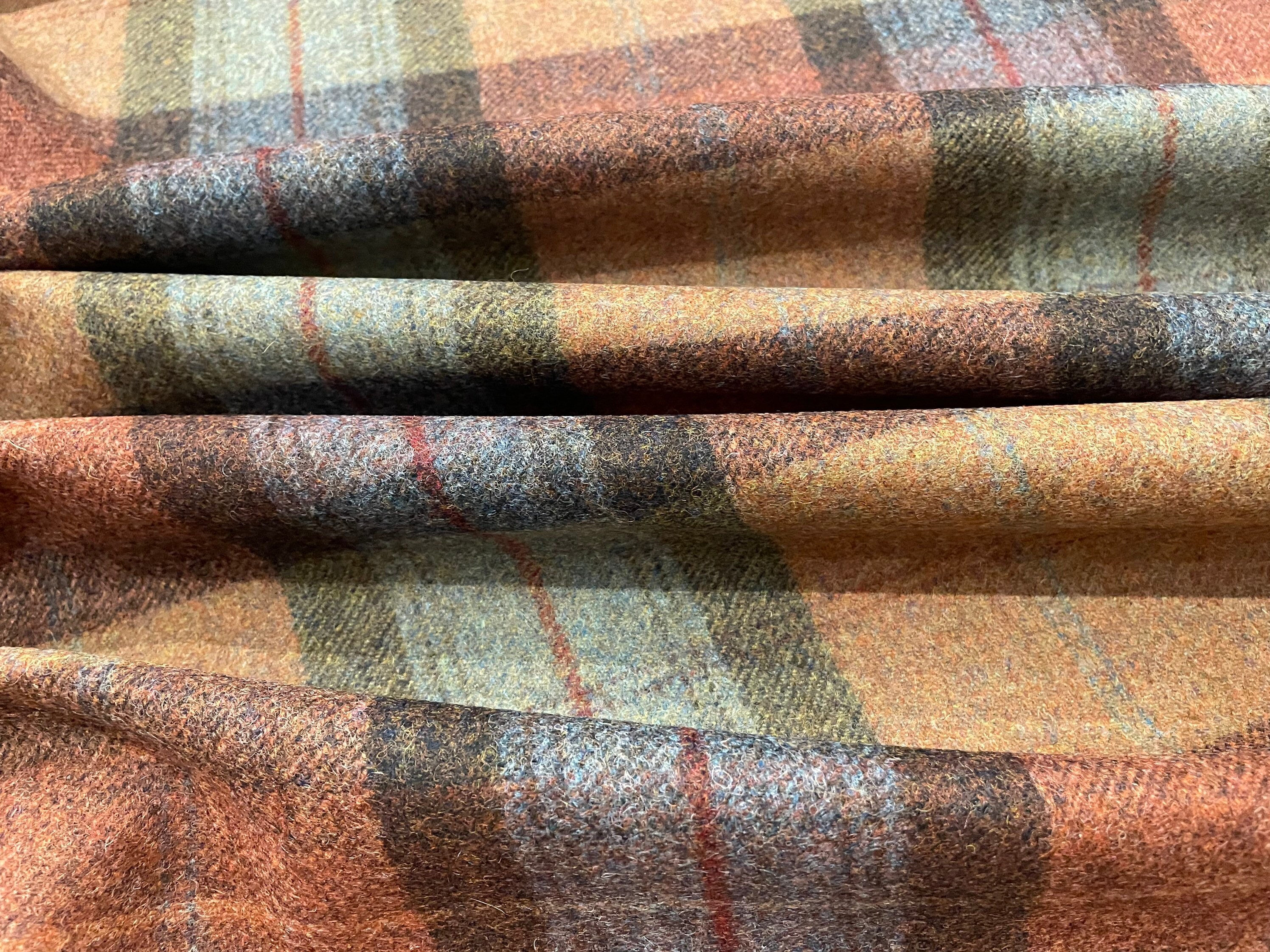 10 Yards English Wool Skye Burnt Orange Wool Fabric - Etsy