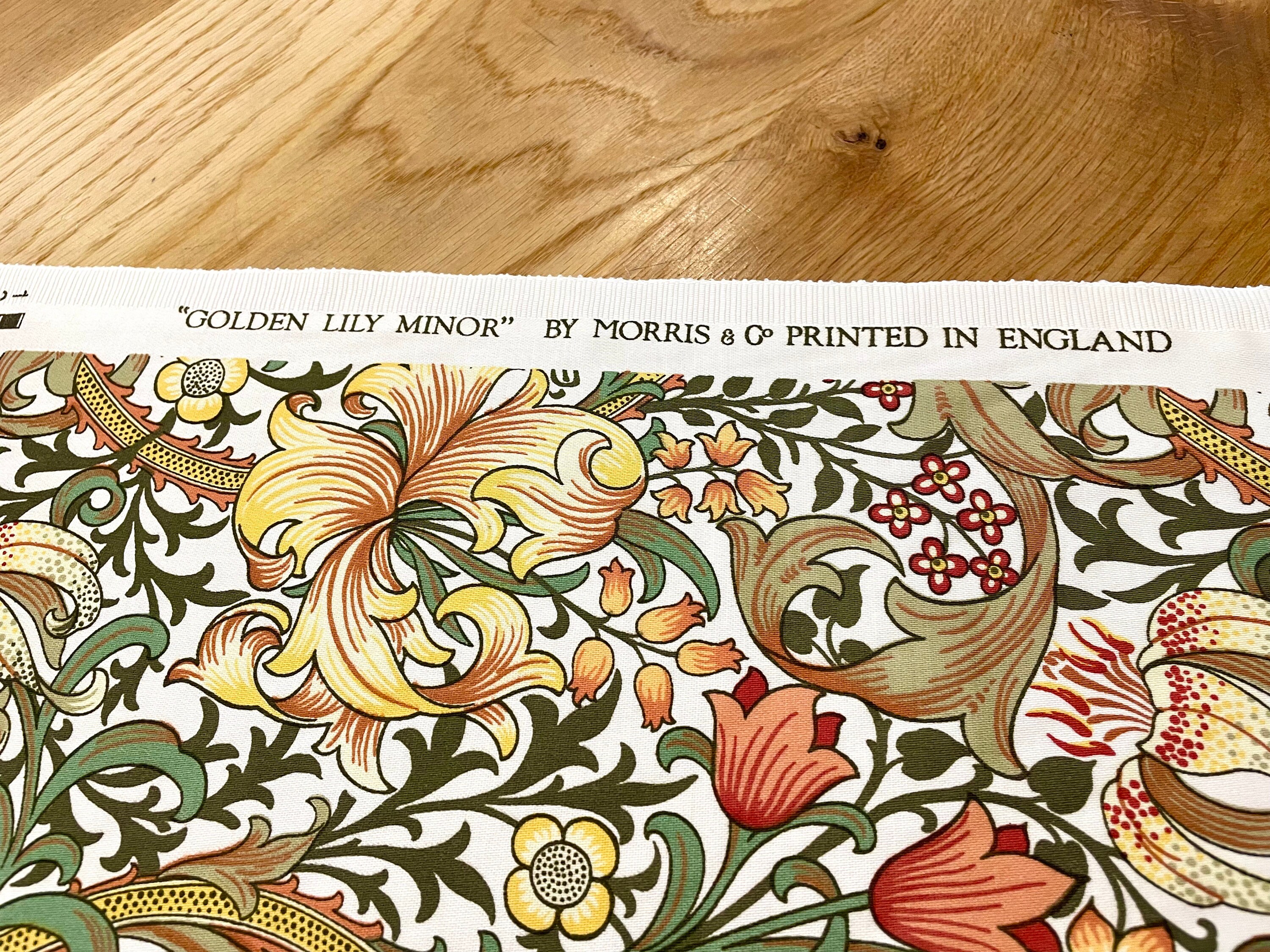 11 Yards or 22 Yards - William Morris Golden Lily Minor Curtain Fabric ...