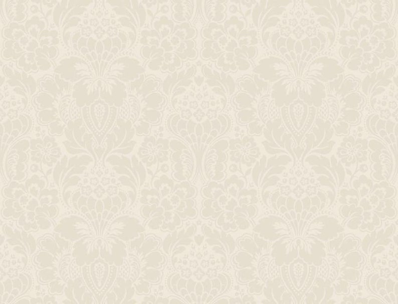 Blendworth Queensdale Floral Damask Fabric - 100% Cotton - English ...