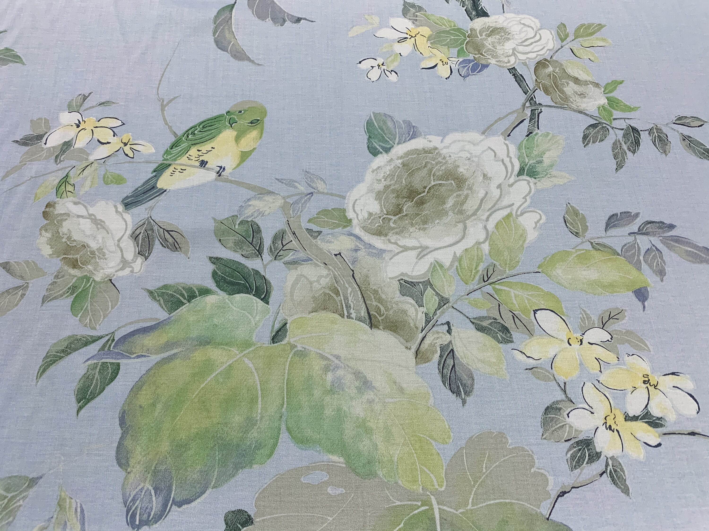 7.2 Meters - British Designer Fabric - Birds Roses Flowers - Blendworth ...