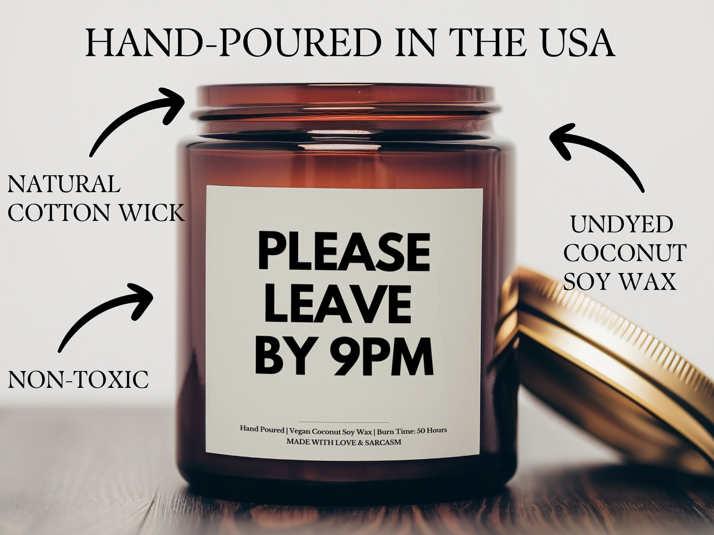 Please Leave by 9 Candle, Funny Candle Gift, Best Friend Gift, Gifts ...