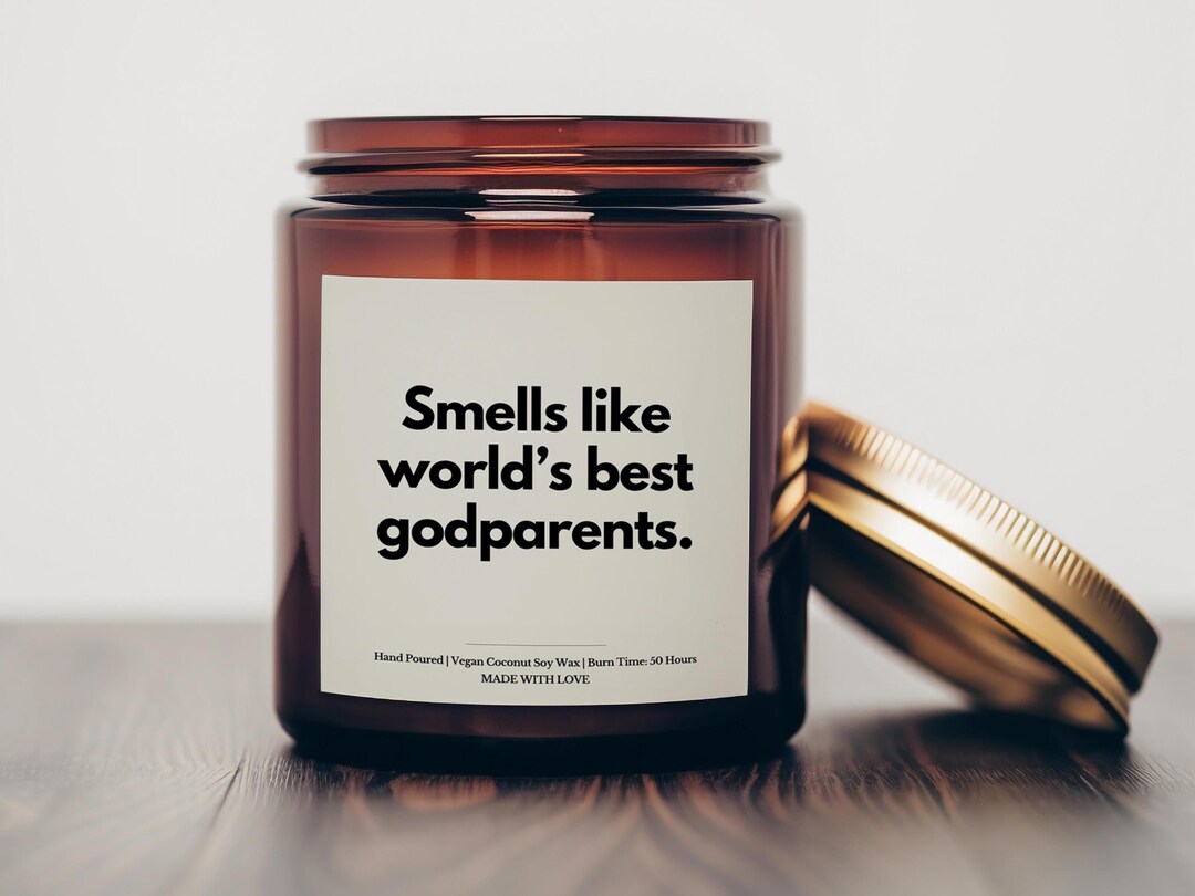 Smells Like World's Best Godparents Candle, Godmother Gift, Godmother ...