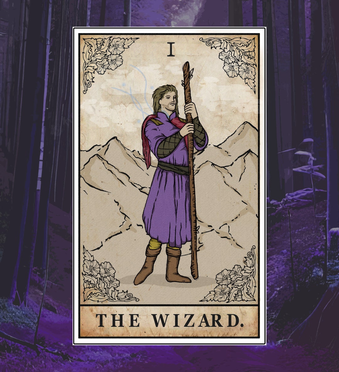 BG3 Tarot Card Print GALE the Wizard - Etsy