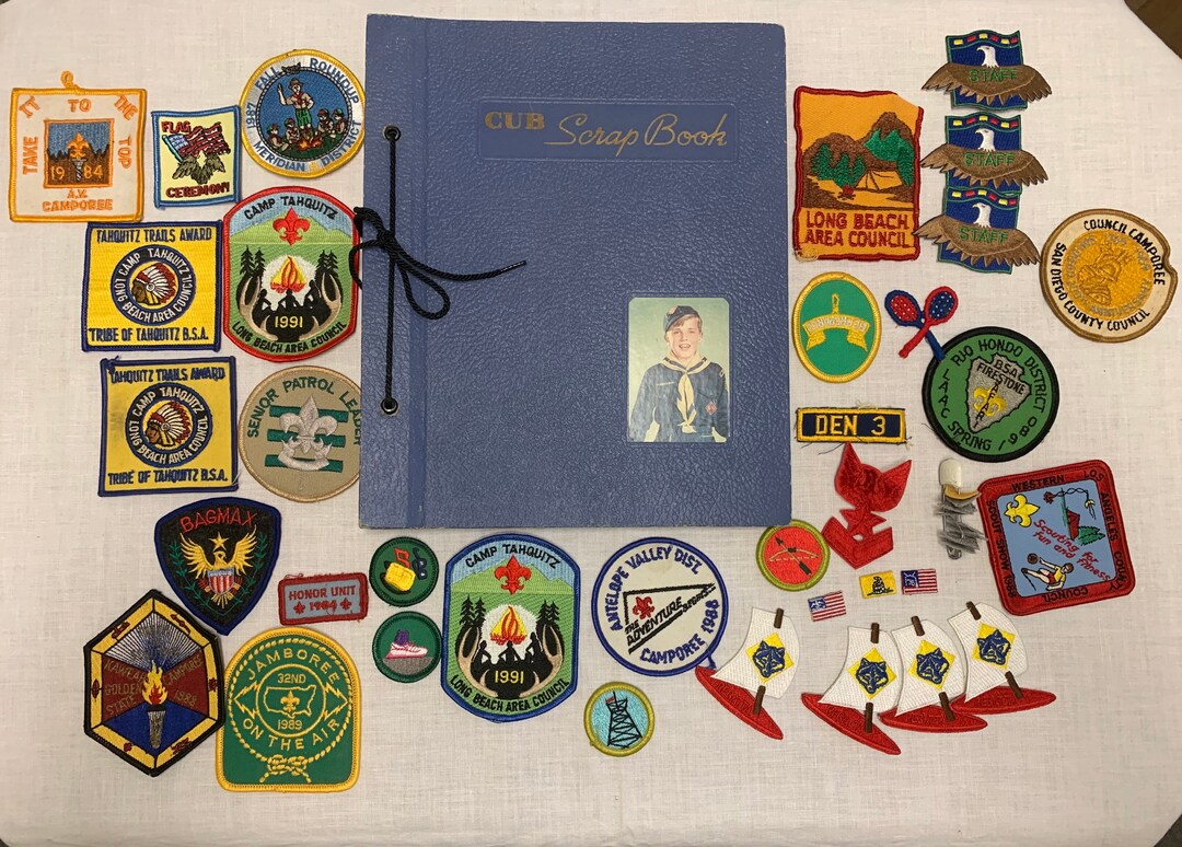 Vintage Patches Cub Scout Memorabilia Scrapbook 1970s - Etsy