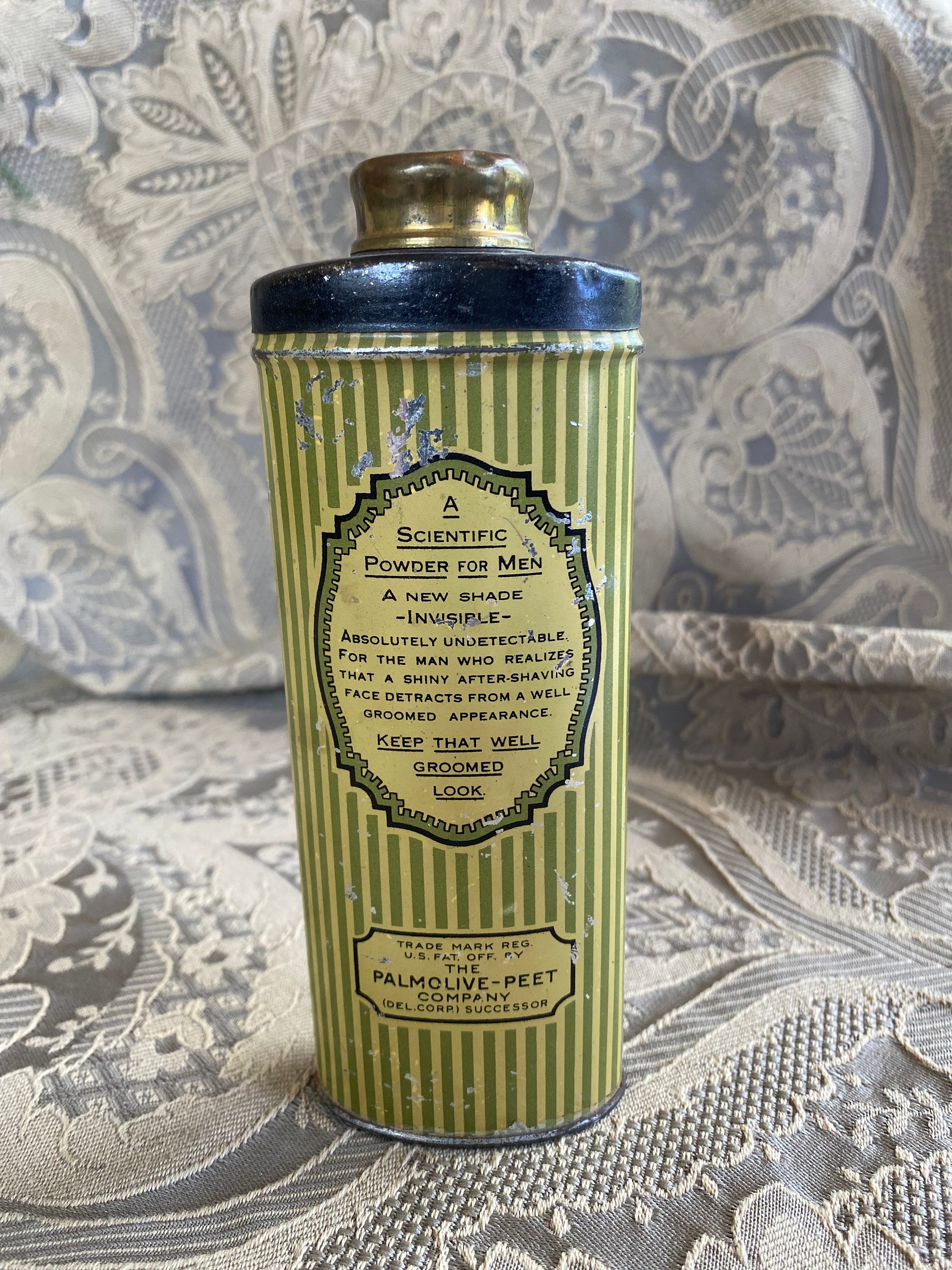 Palmolive After Shaving Talc Tin 1930s Vintage Vanity Decor - Etsy