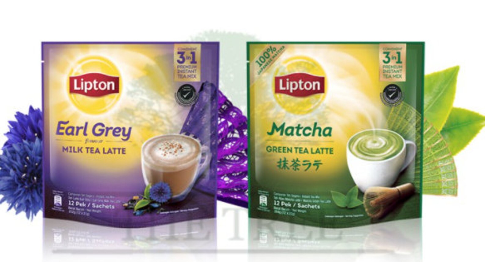 Lipton Matcha Green Tea Latte and Lipton Earl Grey Milk Tea - Etsy