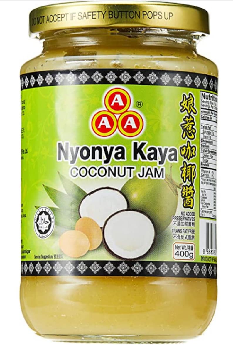 AAA (triple A) Nonya Kaya (coconut Jam), 400g. Imported From Singapore ...