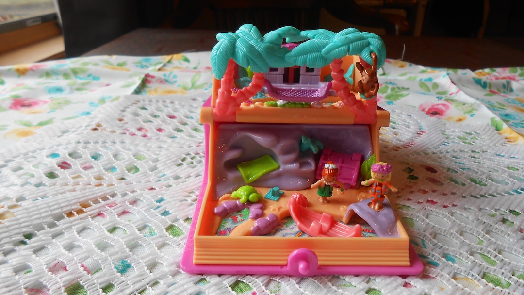 Vintage 1995 Polly Pocket~ "glitter Island"~ Complete - Etsy