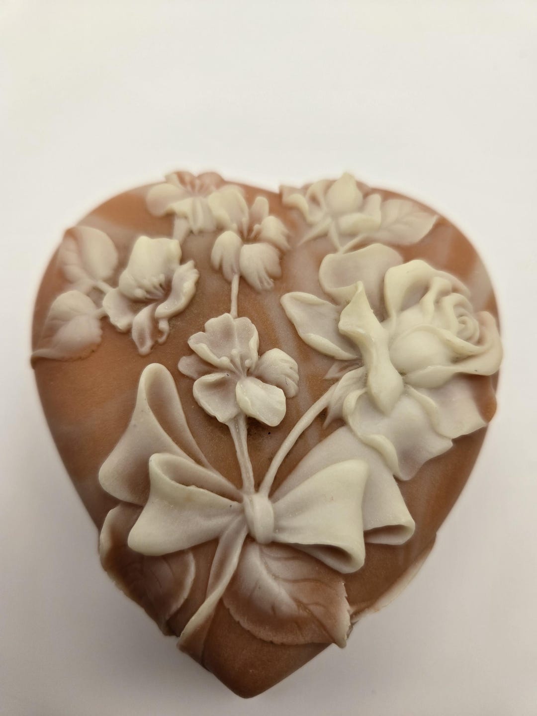 Vintage - Beautiful Pink Incolay Stone- Trinket/jewelry Box - Etsy