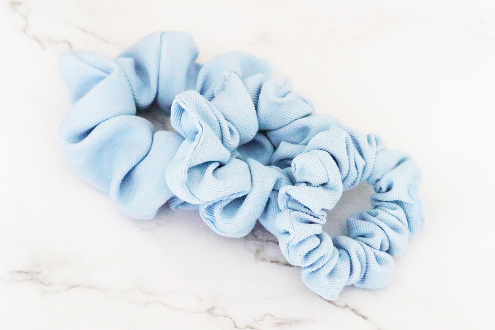 Light Blue Cotton Hair Scrunchie Oversized Hair Scrunchies - Etsy