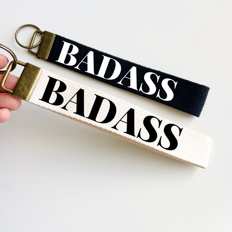 Badass Keychain - Etsy