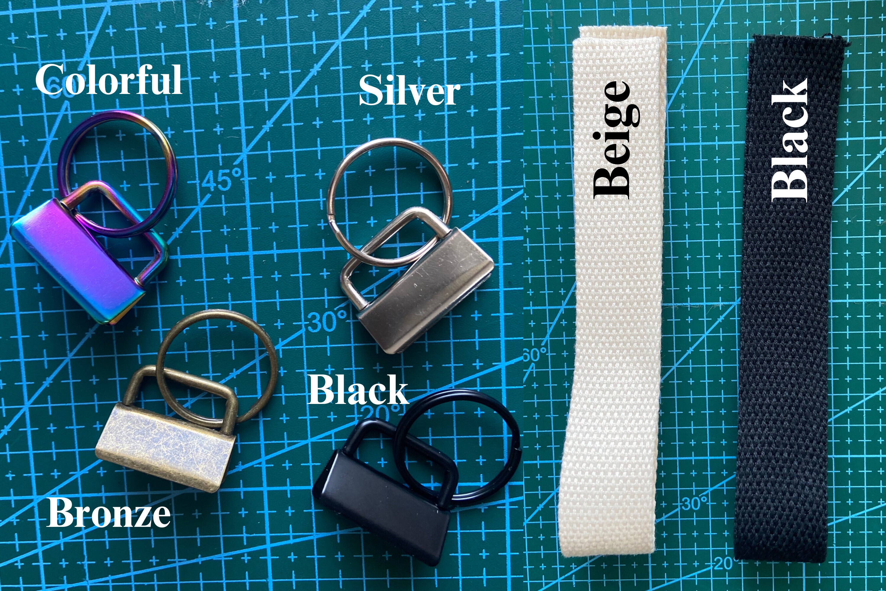 Personalized Keychain, Custom Name Keychain, Canvas Key Fob, Cotton ...