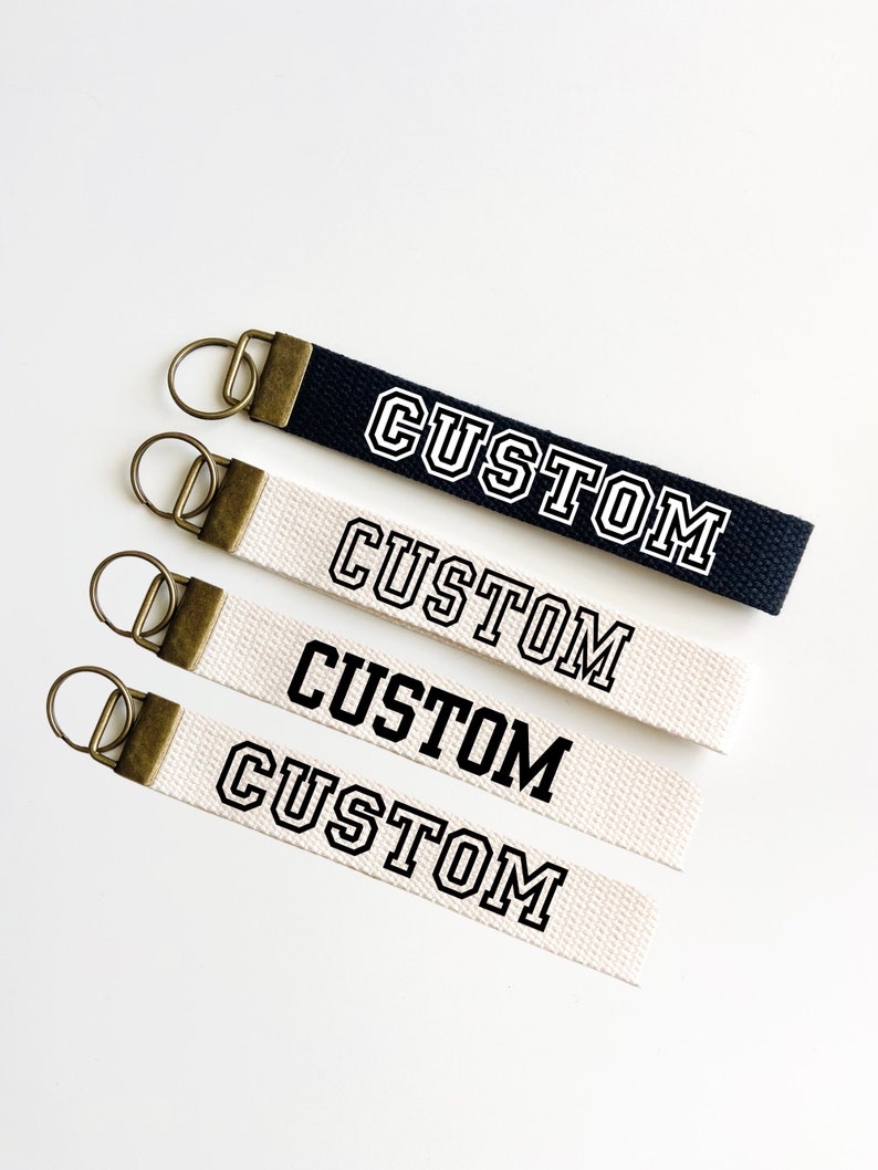 Personalized Keychain, Custom Name Keychain, College University Key Fob ...