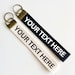 Personalized Keychain, Custom Name Keychain, Canvas Key Fob, Cotton ...